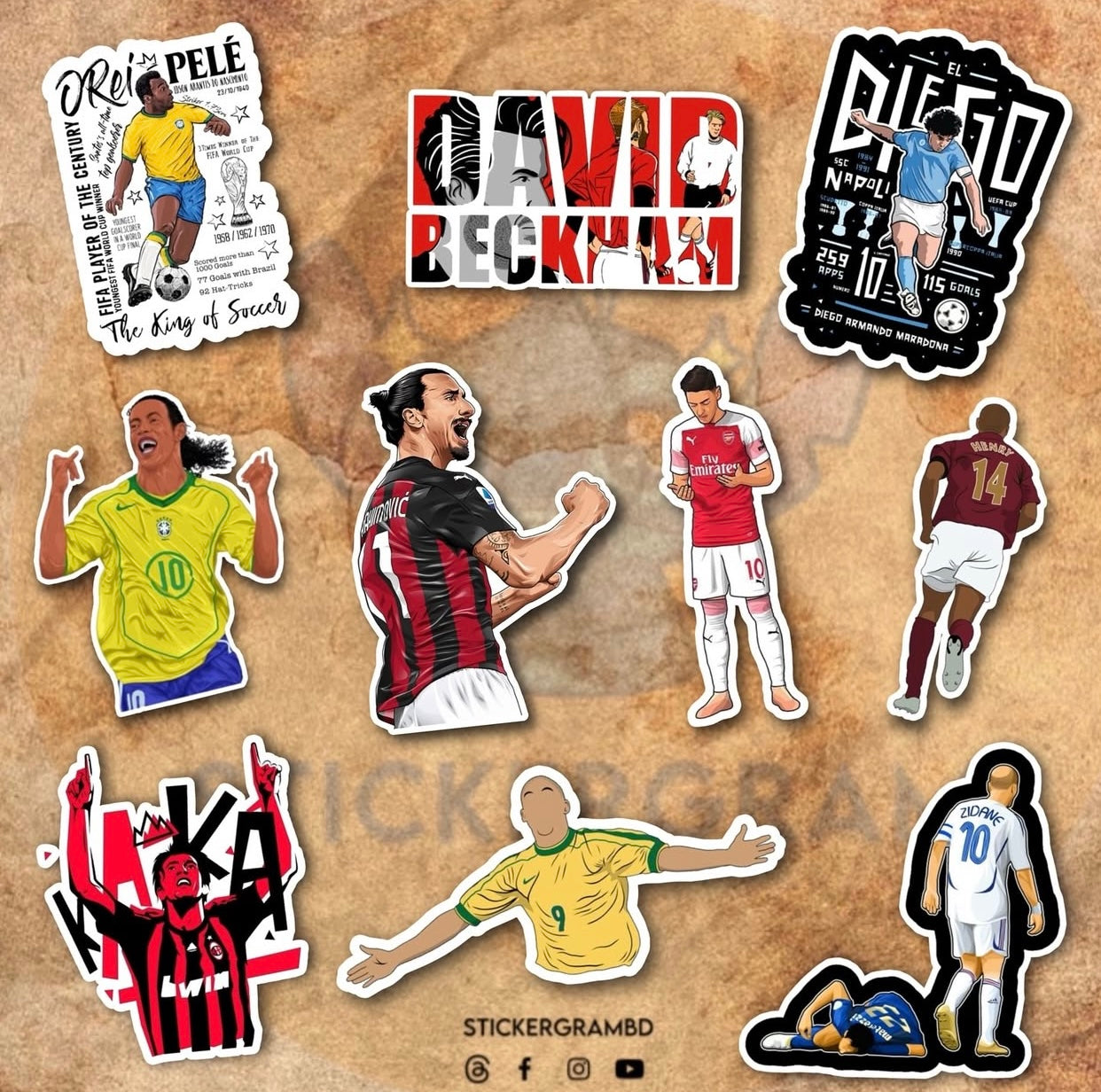 Legends Sticker Set – Stickergram BD