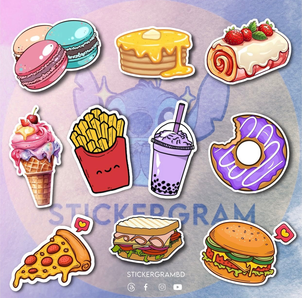 Food Sticker Set 03 – Stickergram BD
