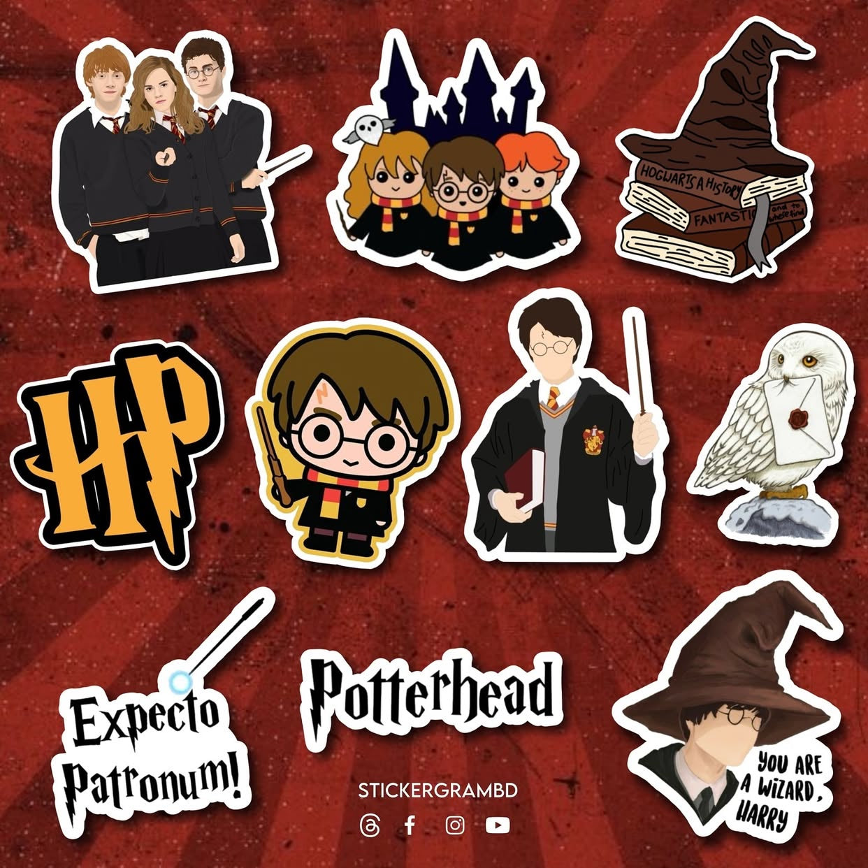 Harry Potter Sticker Set 02 – Stickergram BD