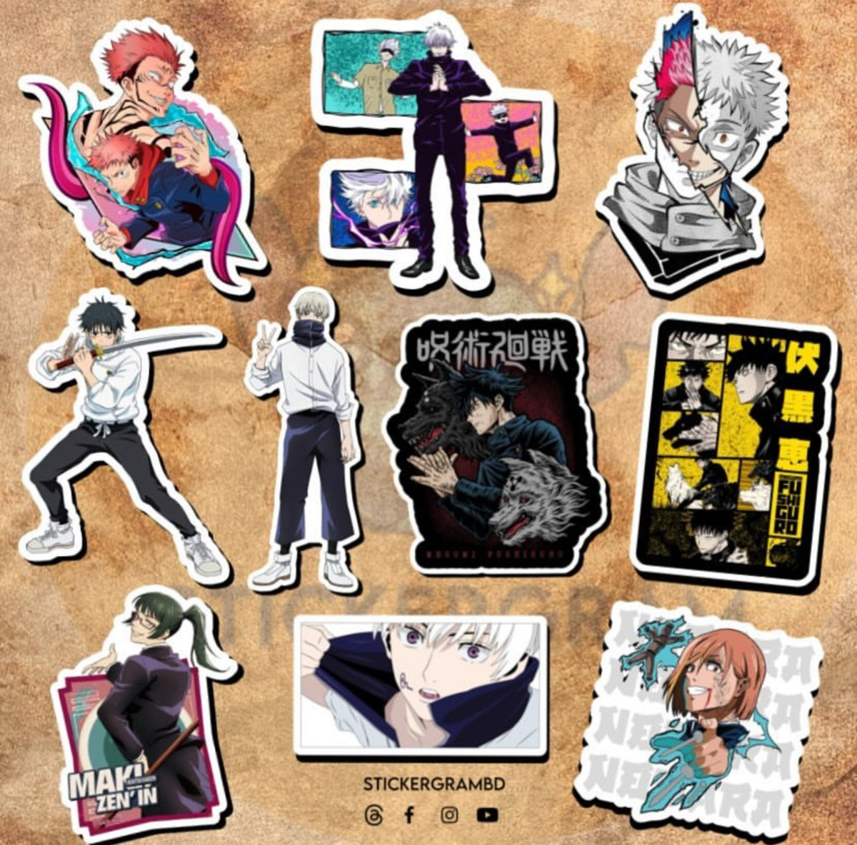 JJK Sticker Set 04 – Stickergram BD