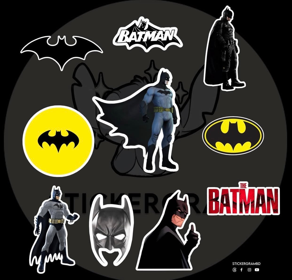 Batman Sticker Set 02 – Stickergram BD