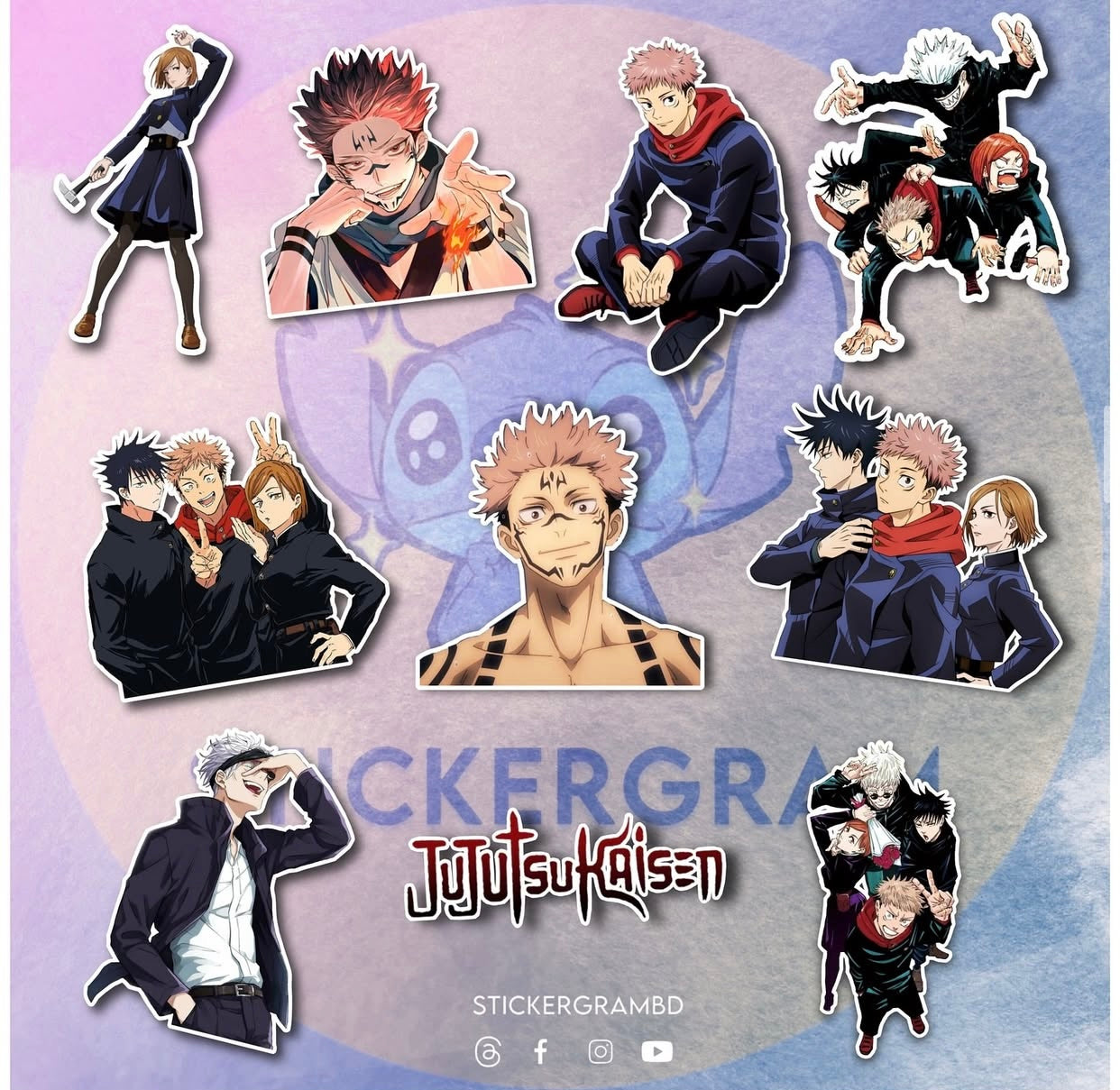 JJK Sticker Set 03 – Stickergram BD