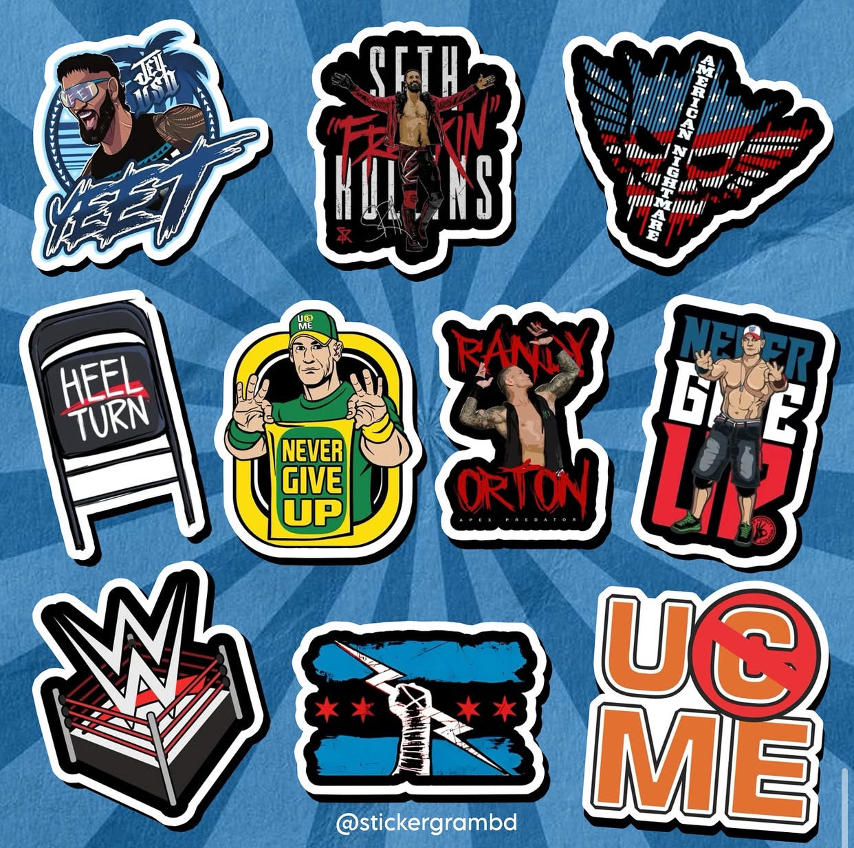 WWE Sticker Set – Stickergram BD