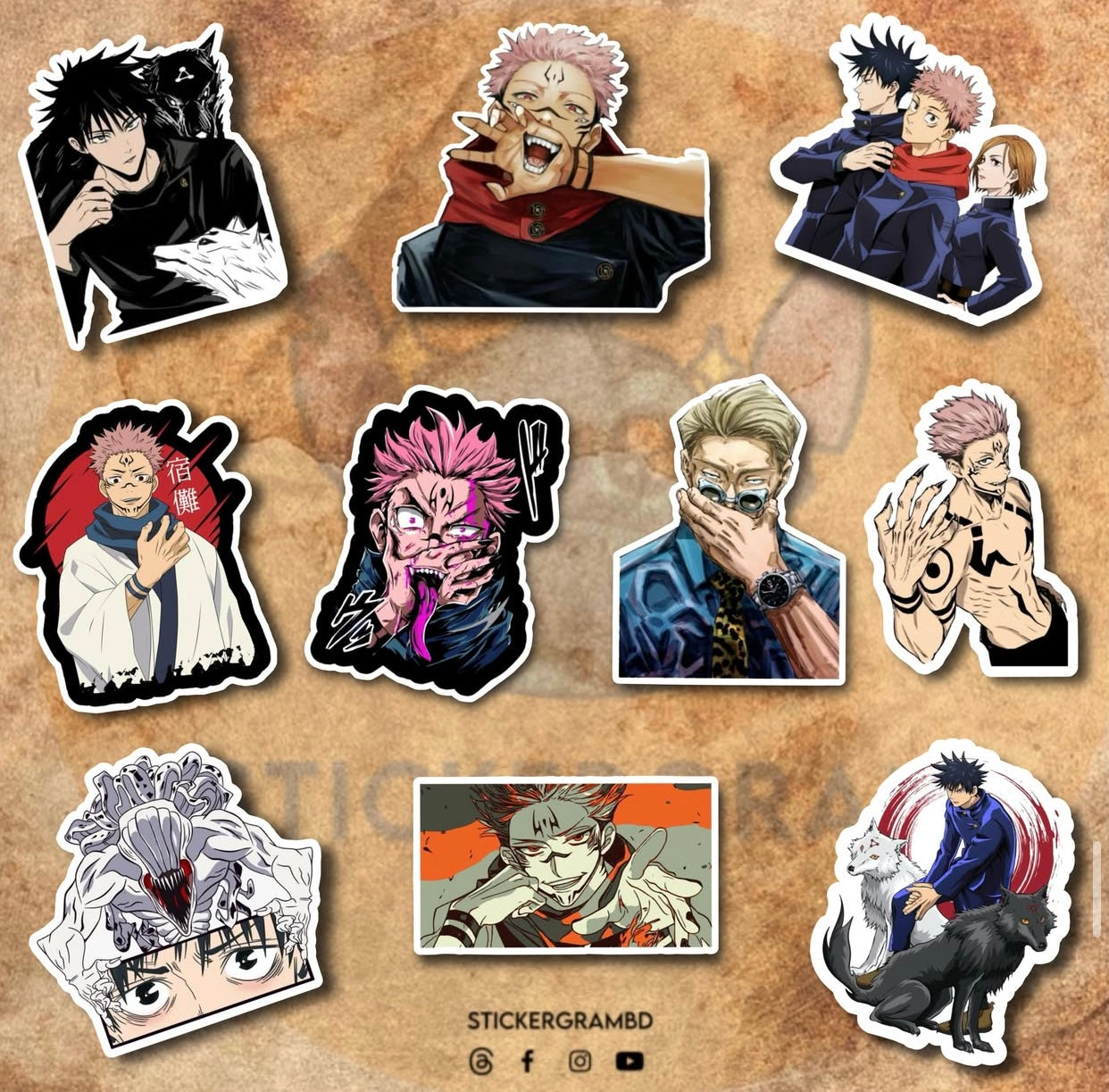 JJK Sticker Set 02 – Stickergram BD