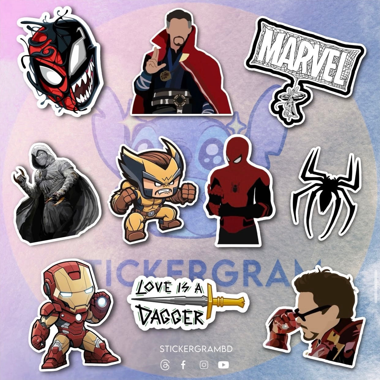 MCU Sticker Set 01 – Stickergram BD
