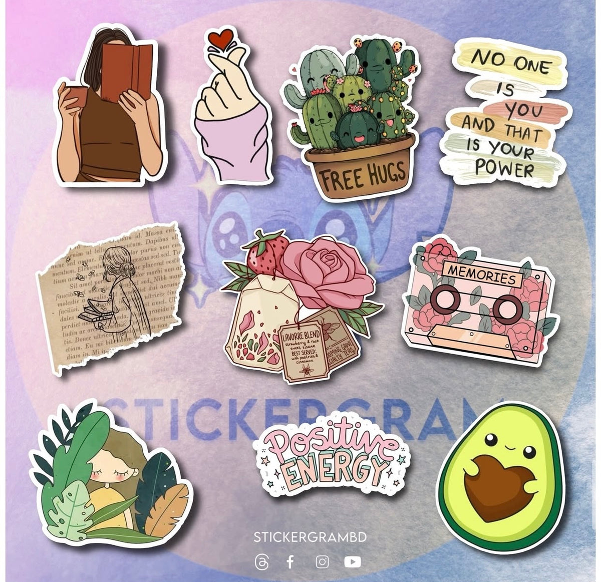 Aesthetic Sticker Set 03 – Stickergram BD