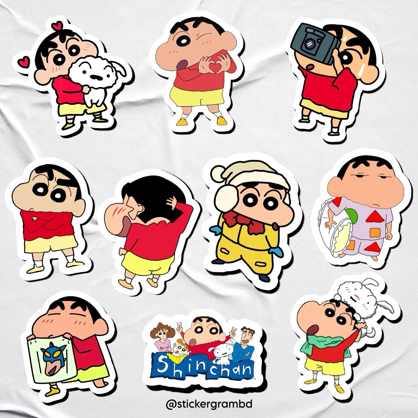 Shinchan Sticker Set – Stickergram BD